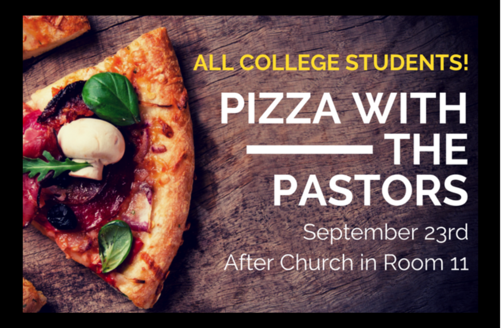 Pizza with the Pastors - Vineyard Church Glendora